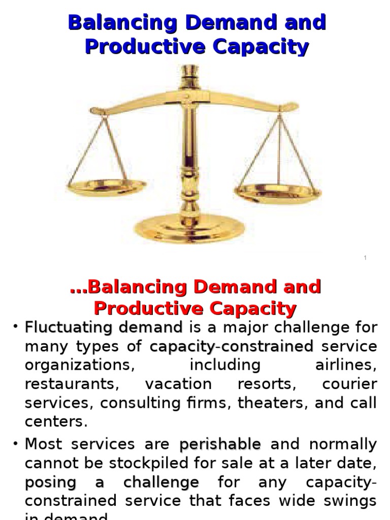 Balancing Demand & Capacity | PDF | Demand | Marketing