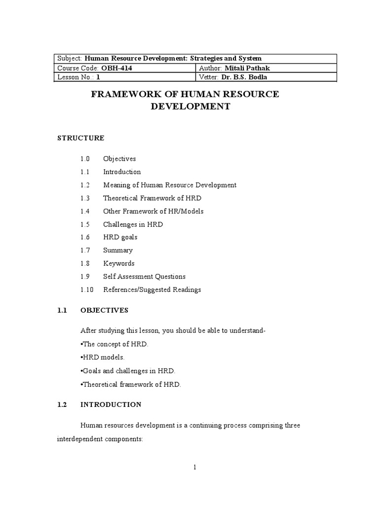 Human Resource Development | PDF | Strategic Management | Human ...