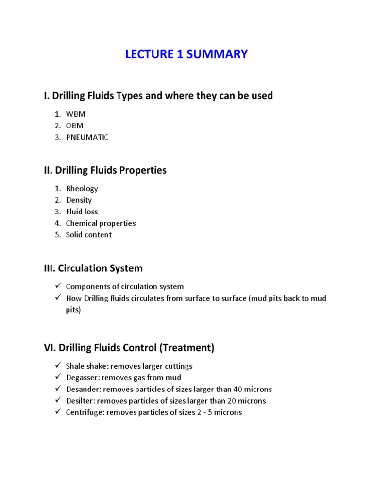 Lecture 1 Summary | PDF