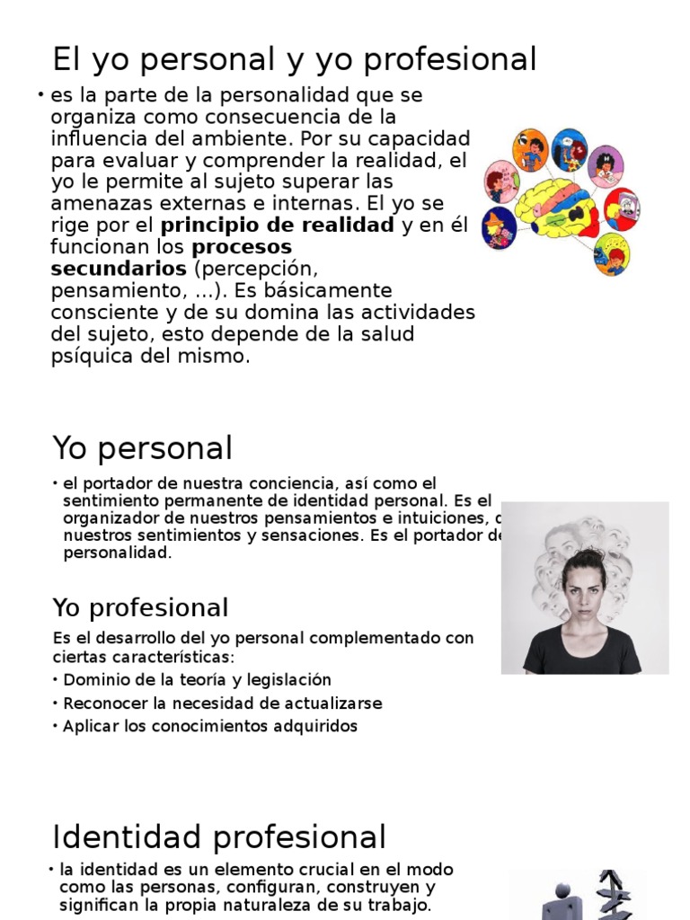 El Yo Personal y Yo Profesional | PDF