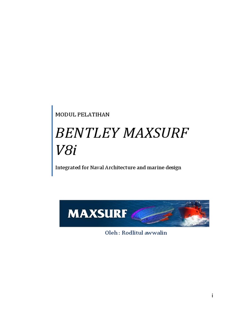Modul Pelatihan Maxsurf PDF | PDF