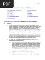 Texas ELPS Standards Overview | PDF | English Language | Reading ...