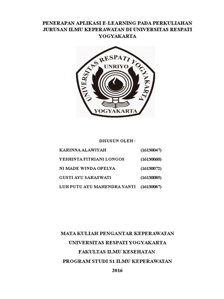 Makalah Penerapan E-Learning | PDF | Karier & Perkembangan | Teknologi & Rekayasa