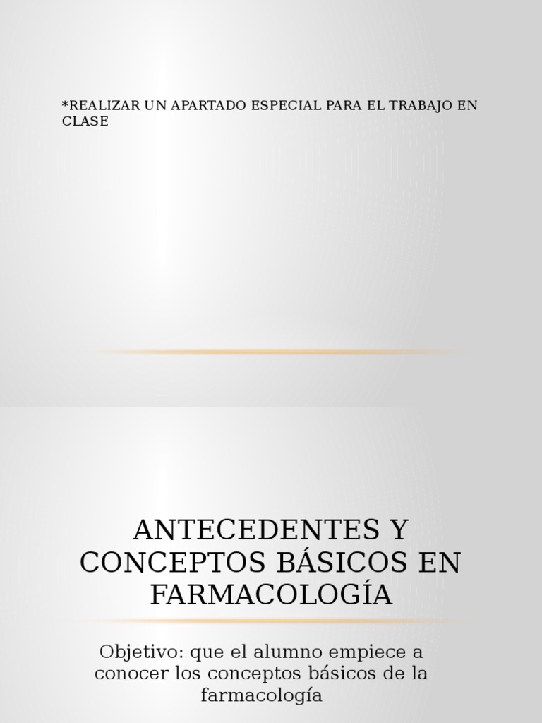 1 Conceptos Básicos en Farmacología | PDF | Medicamentos con receta | Farmacología