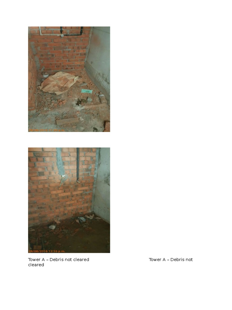 Tower A - Debris Not Cleared Tower A - Debris Not Cleared | PDF