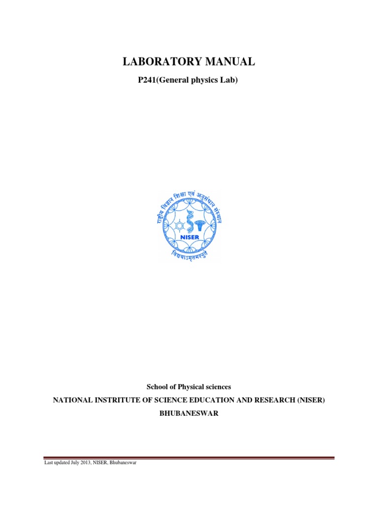 P241 General Physics Lab | PDF | Observational Error | Significant Figures