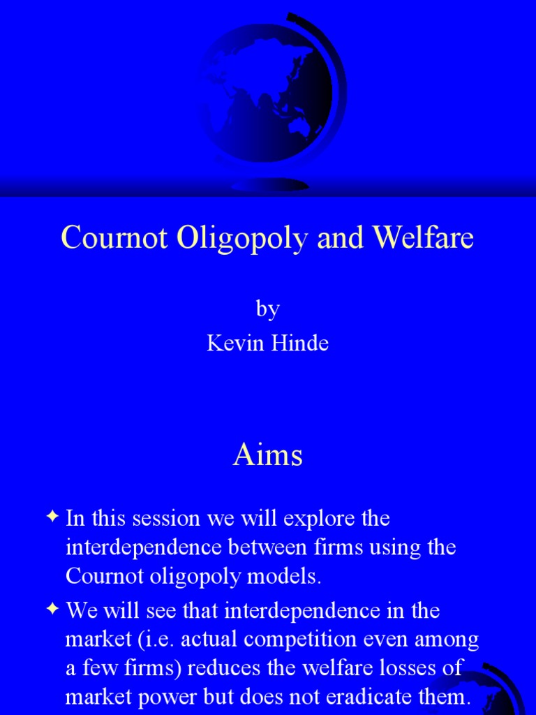 Cournot Oligopoly: Equilibrium Analysis | PDF | Oligopoly | Economic ...