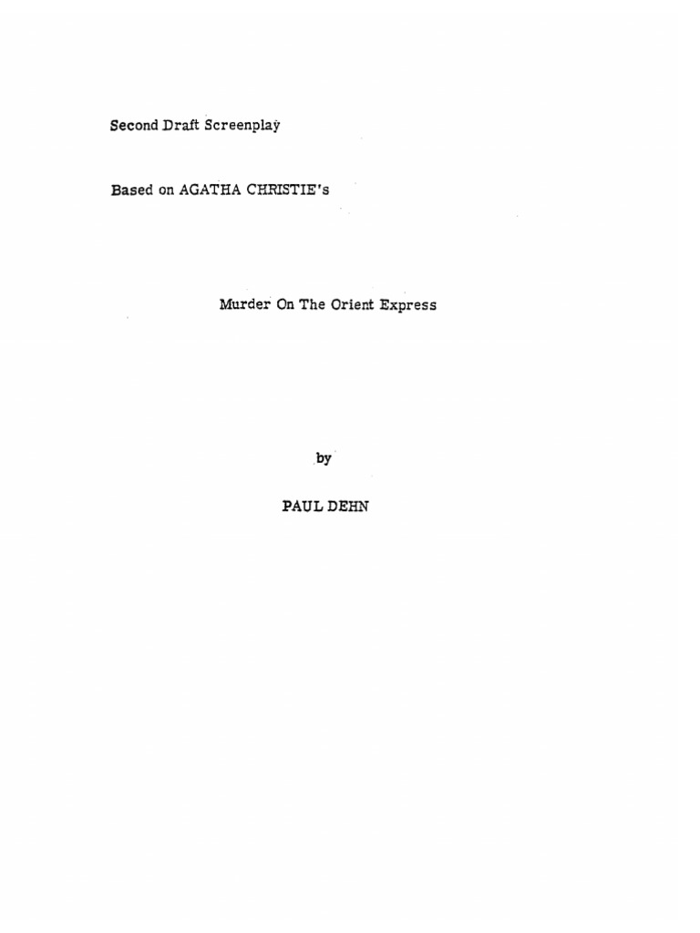 Murder On The Orient Express | PDF