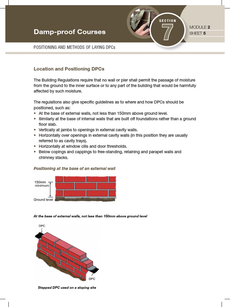 DPC | PDF | Framing (Construction) | Architectural Design