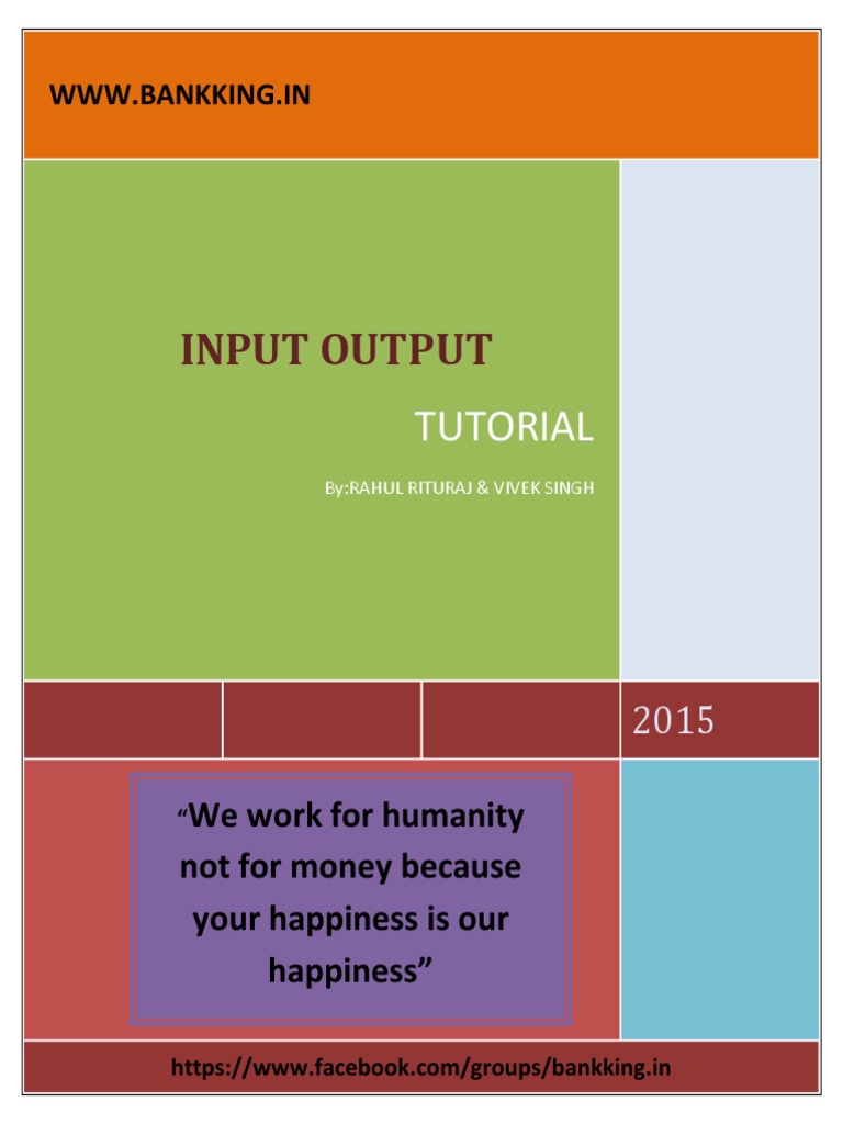 Input Output: Tutorial | PDF | Vowel | Cognitive Science Input Output: Tutorial | PDF | Vowel | Cognitive Science