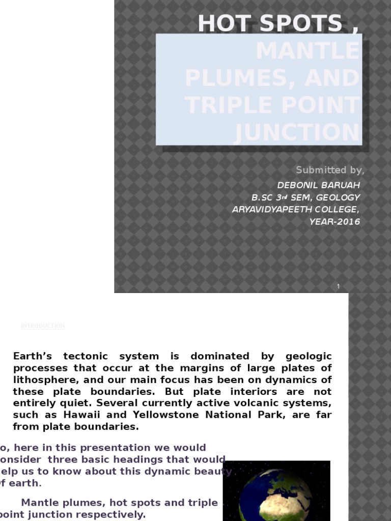 Hot Spots, Mantle Plumes, and Triple Point Junction | PDF | Mantle ...