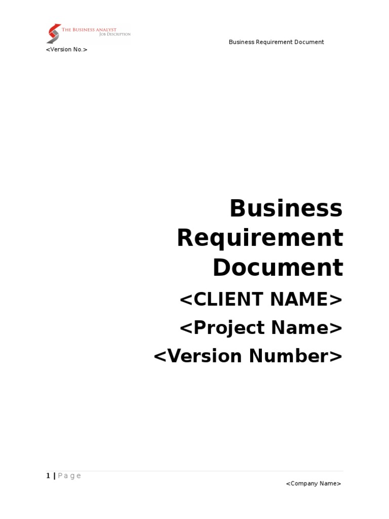 Business Requirement Document (BRD) | PDF | Use Case | Usability
