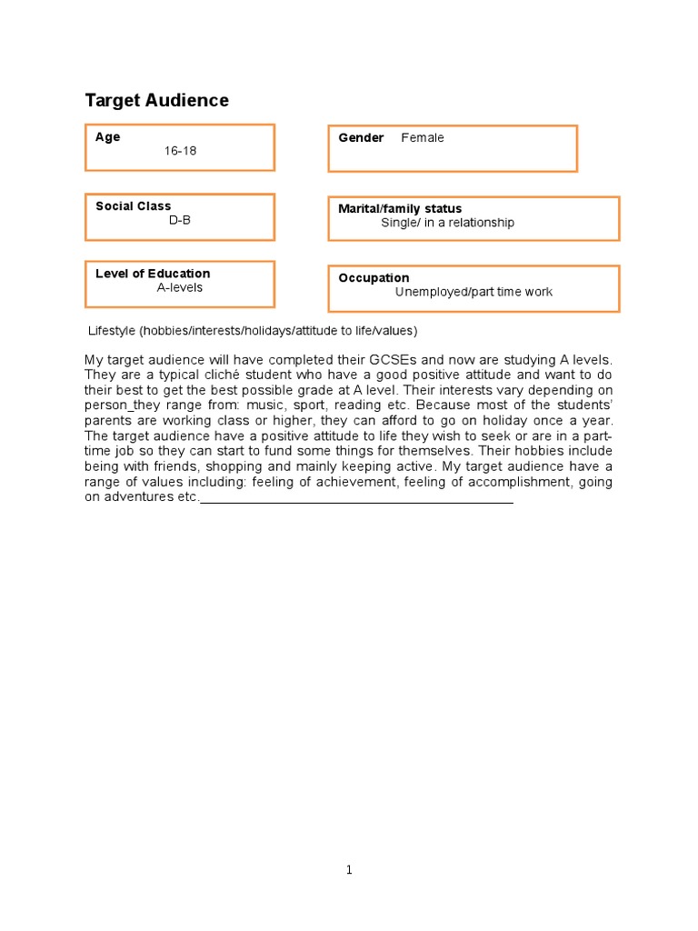 Target Audience Student Magazine | PDF | Self-Improvement | Lifestyle