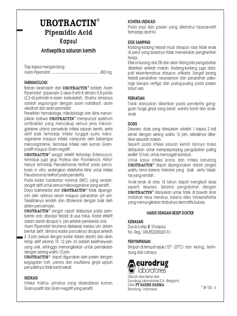 Insert Urotractin | PDF