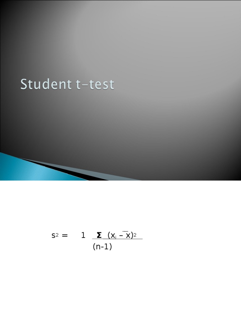 T Test Chi-Square Test | PDF | Chi Squared Distribution | Statistical ...