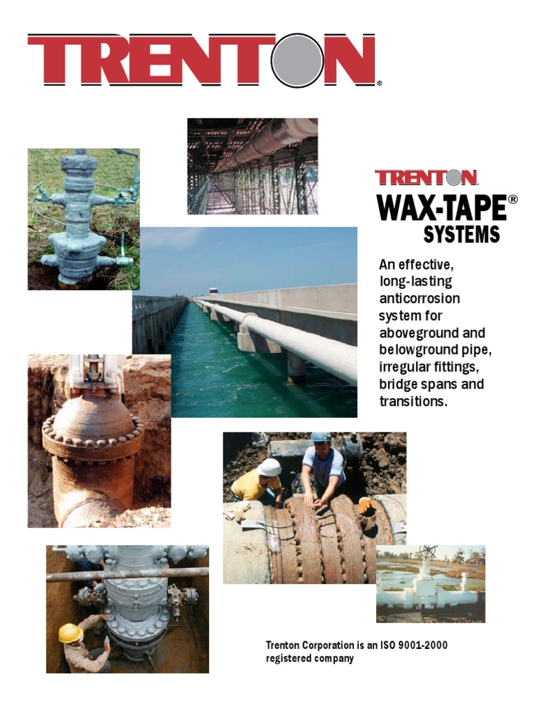 Trenton Wax Tape | PDF | Pipe (Fluid Conveyance) | Paint