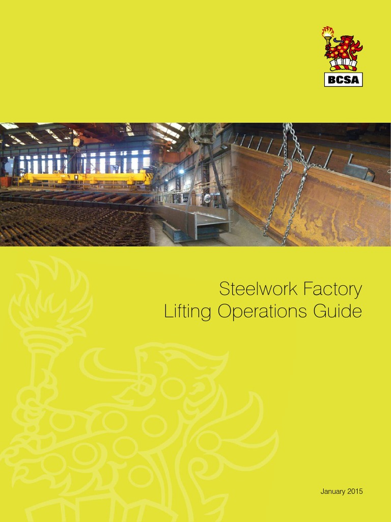 Steelwork Factory Lifting Operations Guide 2015 | PDF | Crane (Machine ...