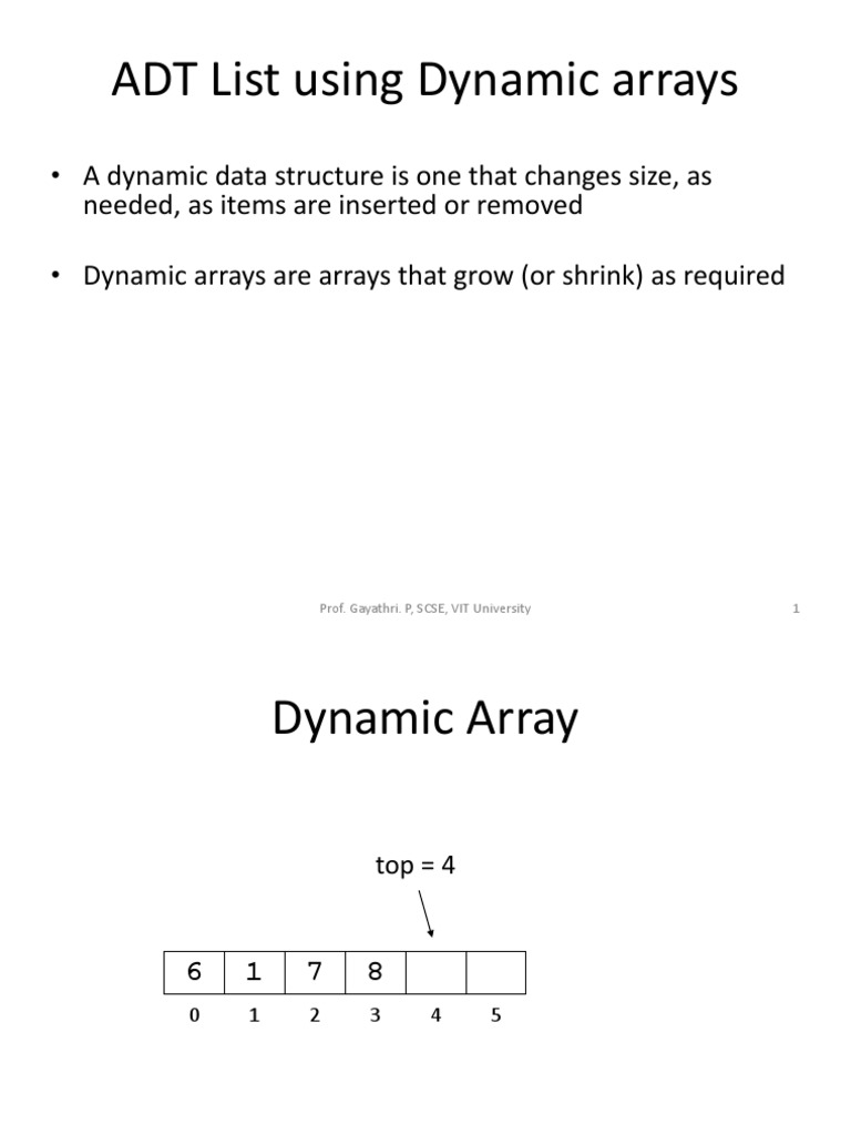 An Introduction to Dynamic Arrays and Their Limitations with Linked ... An Introduction to Dynamic Arrays and Their Limitations with Linked ...