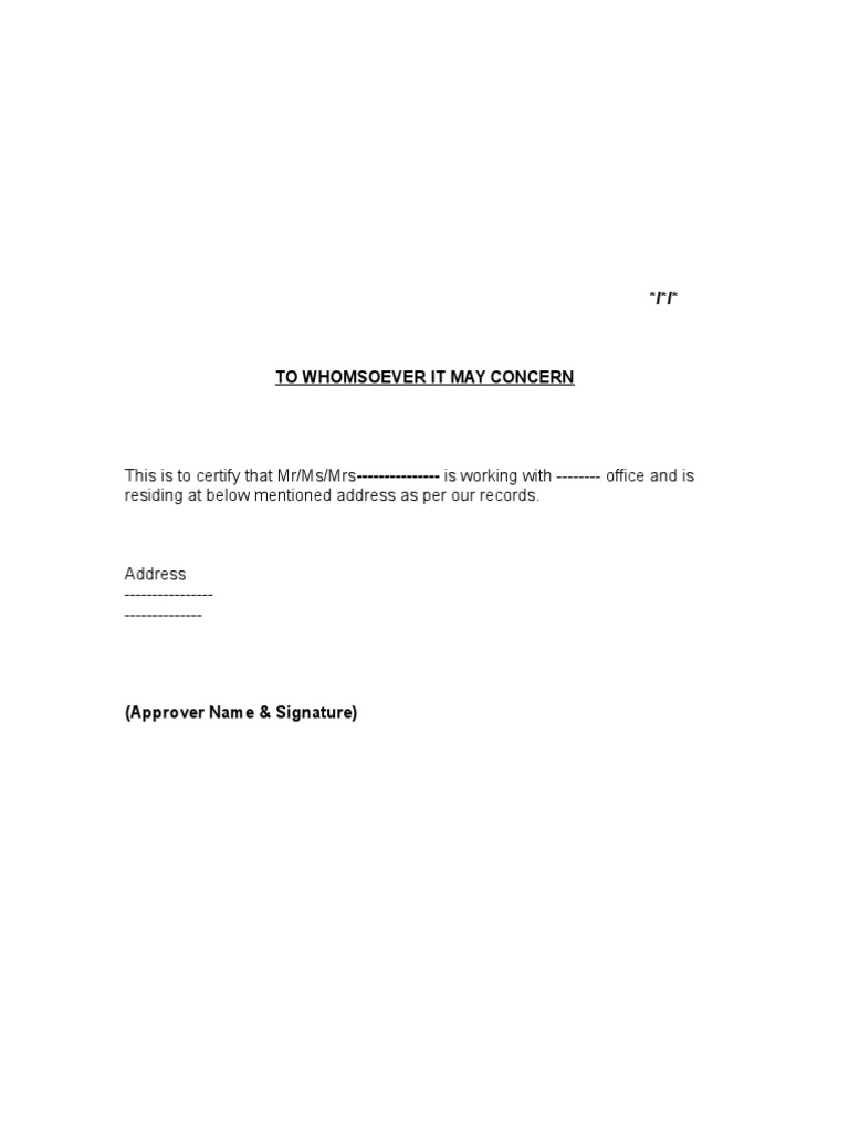 Employment Certification Letter | PDF