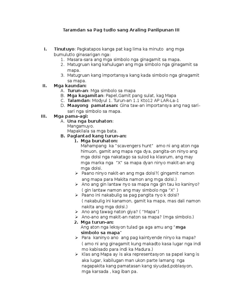 MTB Lesson Plan | PDF