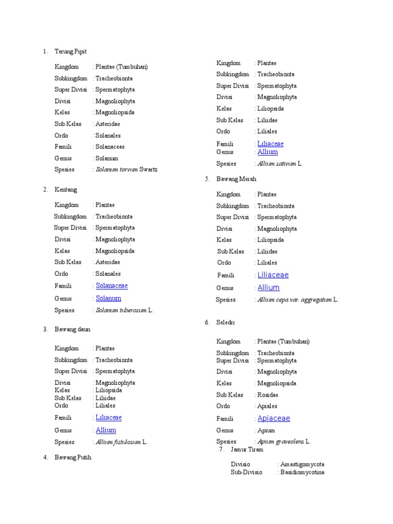 Klasifikasi Tanaman | PDF | Nomenklatur Botani | Taksonomi Tumbuhan