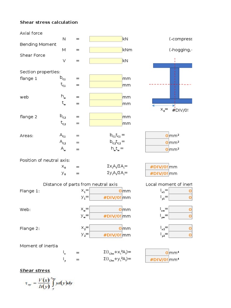 Shear Stress and Moment Calculations | PDF | Teaching Methods ...