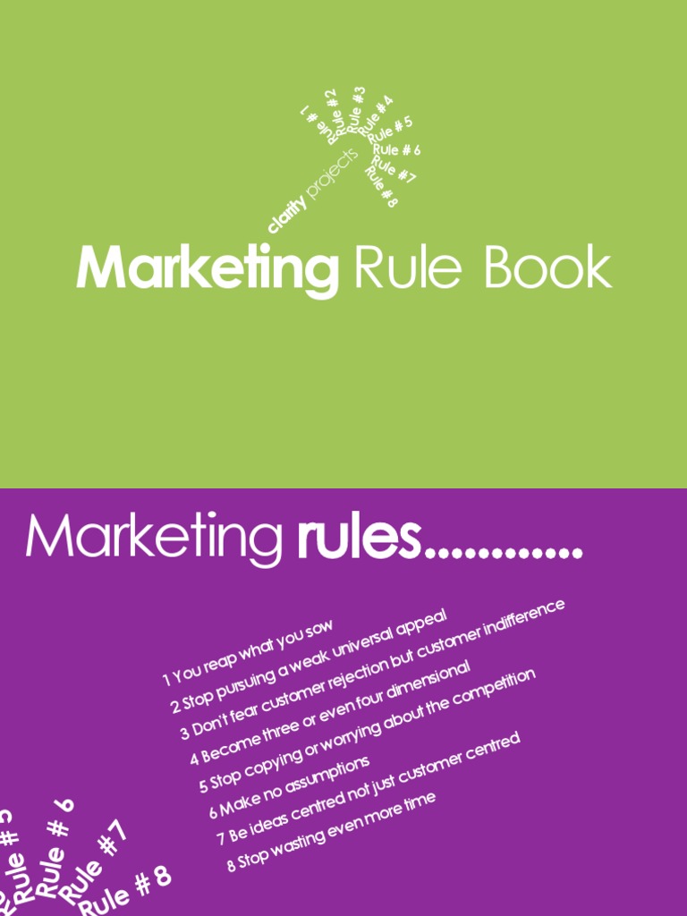 Marketing Rule Book | PDF | Perception | Marketing
