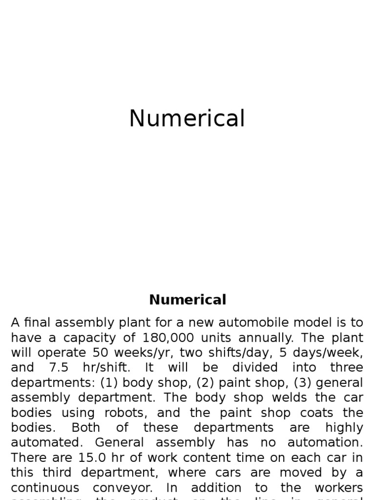 Lecture 6-Manual Assembly Lines | PDF | Business