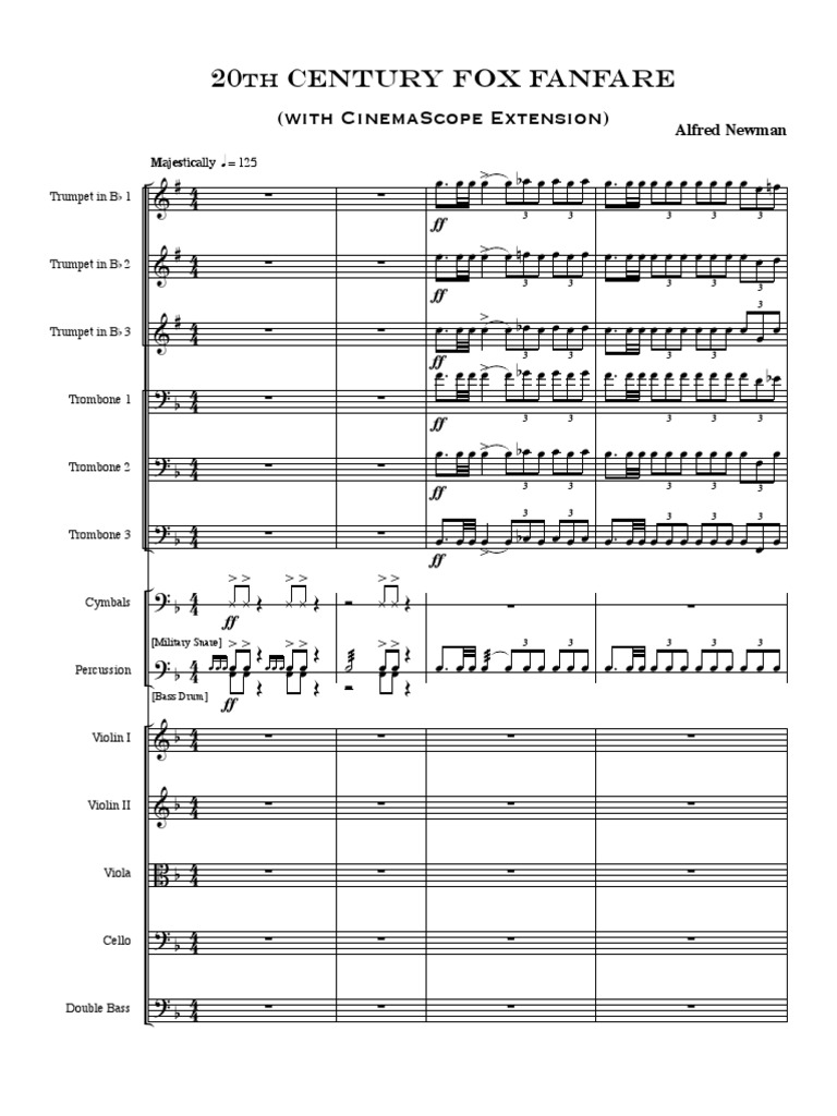 20th Century Fox Fanfare PDF | PDF | Art