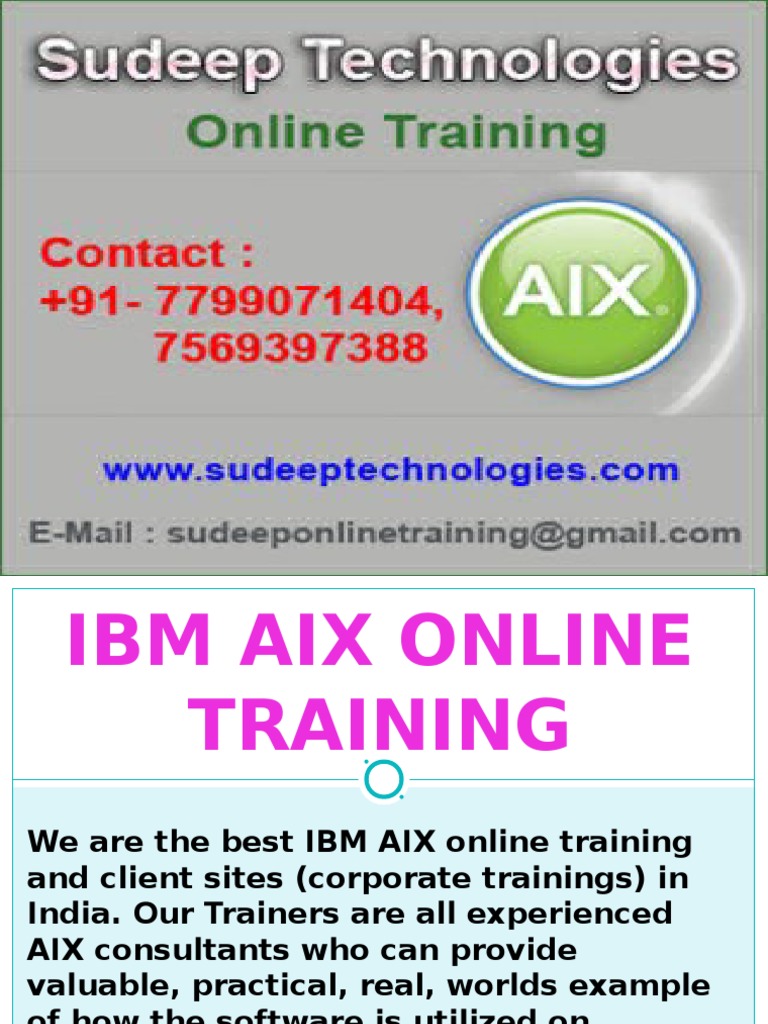 Ibm Aix Online Training - Ibm Aix Online Classes - Aix Online ...