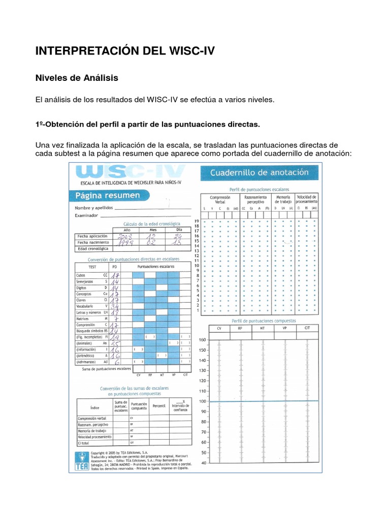 Guia Interpretacion Del Wisc_iv | Síndrome de Asperger | Autismo