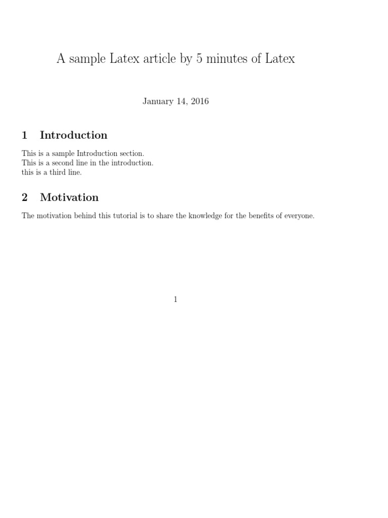 Example Latex PDF | PDF