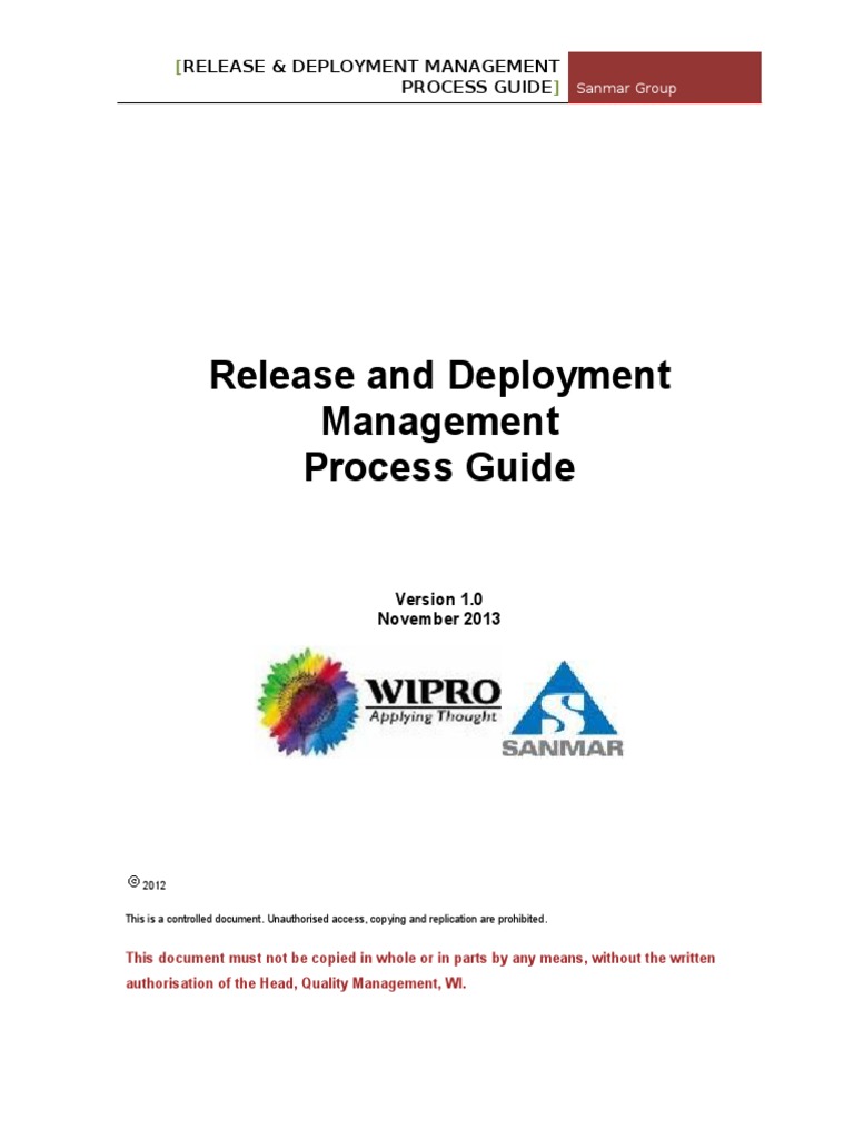 Release and Deployment Management Process Guide | PDF | Itil | It ...