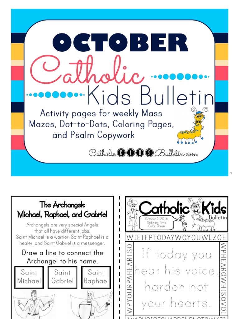October 2016 Catholic Kids Bulletin