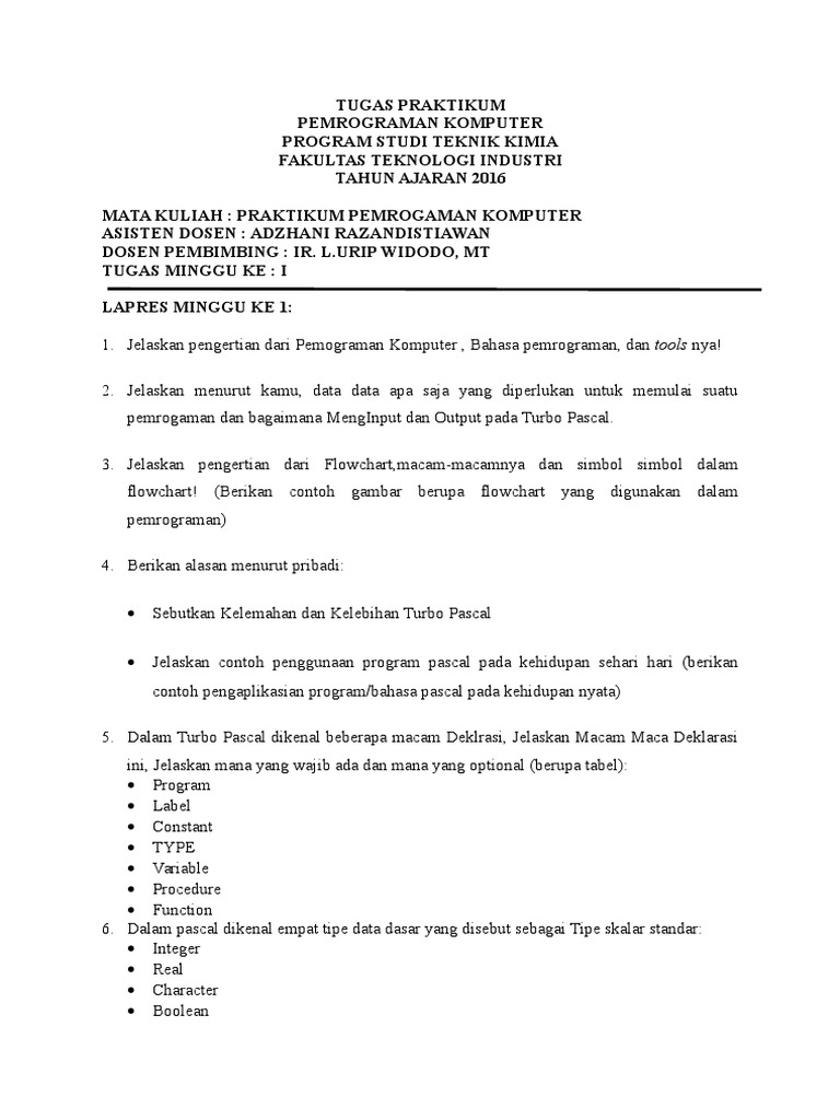 Soal Pemrograman Komputer | PDF | Metode & Bahan Ajar | Teknologi ...