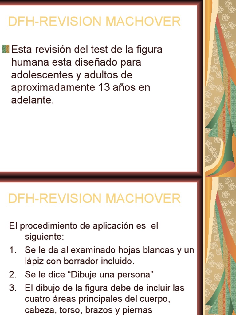 DFH - Revision Machover | PDF