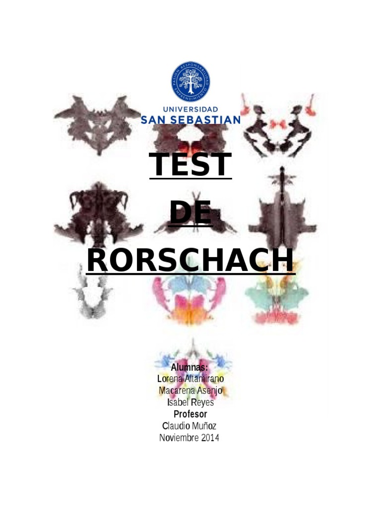 Informe Test de Rorschach | PDF | Percepción | Sicología