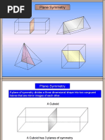 Planes of Symmetry in 3D Shapes | PDF | Shape | Euclidean Geometry