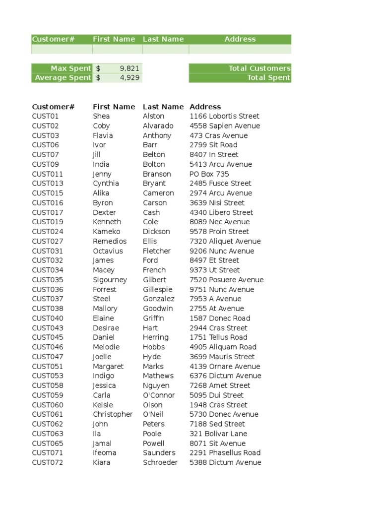 Excel Project | PDF | Written Communication | Leisure