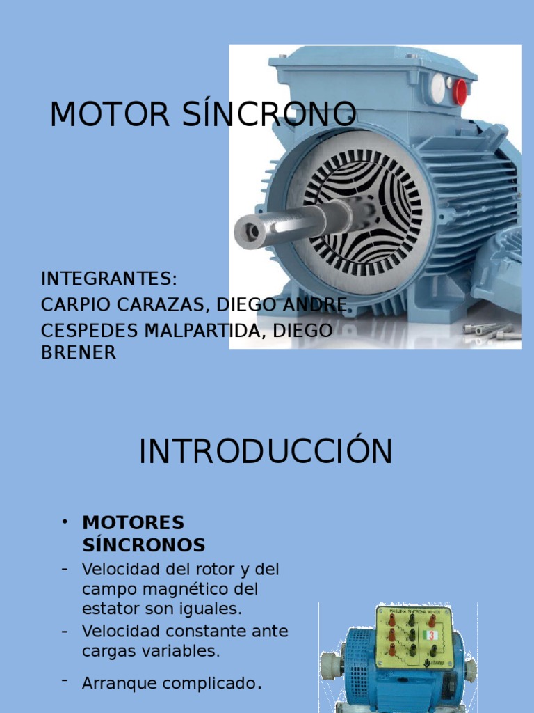Motores Sã Ncronos 1 | PDF | Fuerza | Ingenieria Eléctrica