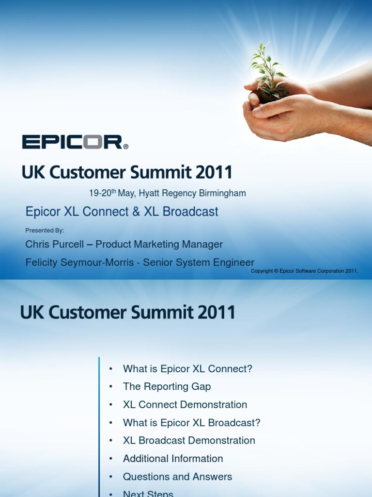 Epicor XL Connect | PDF | Windows Xp | Microsoft Excel