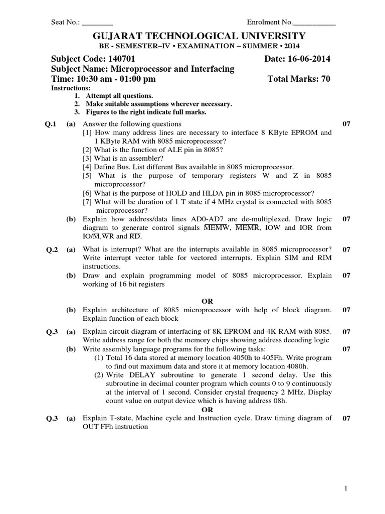 Microprocessor and Interfacing | PDF | Subroutine | Flash Memory