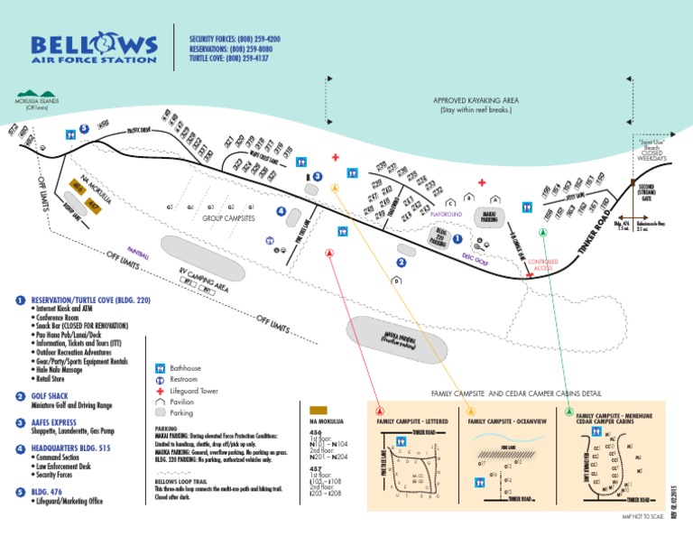 Bellows AFB Campground Map & Info | PDF | Technology & Engineering
