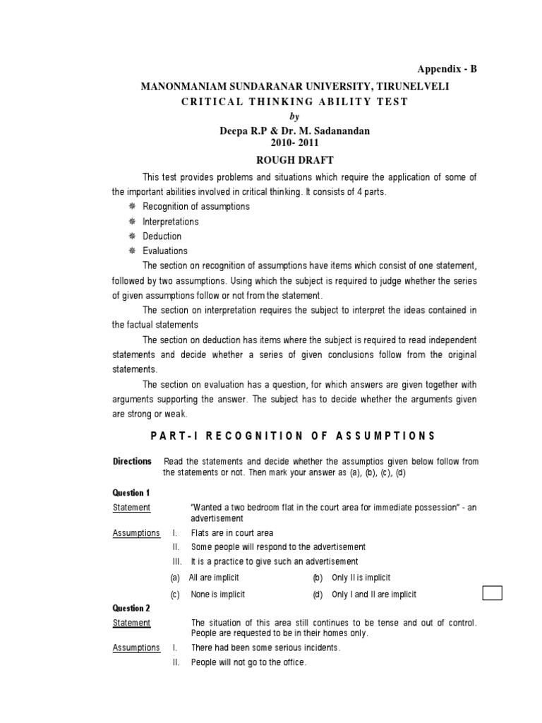 Reasoning | PDF | Argument | Critical Thinking
