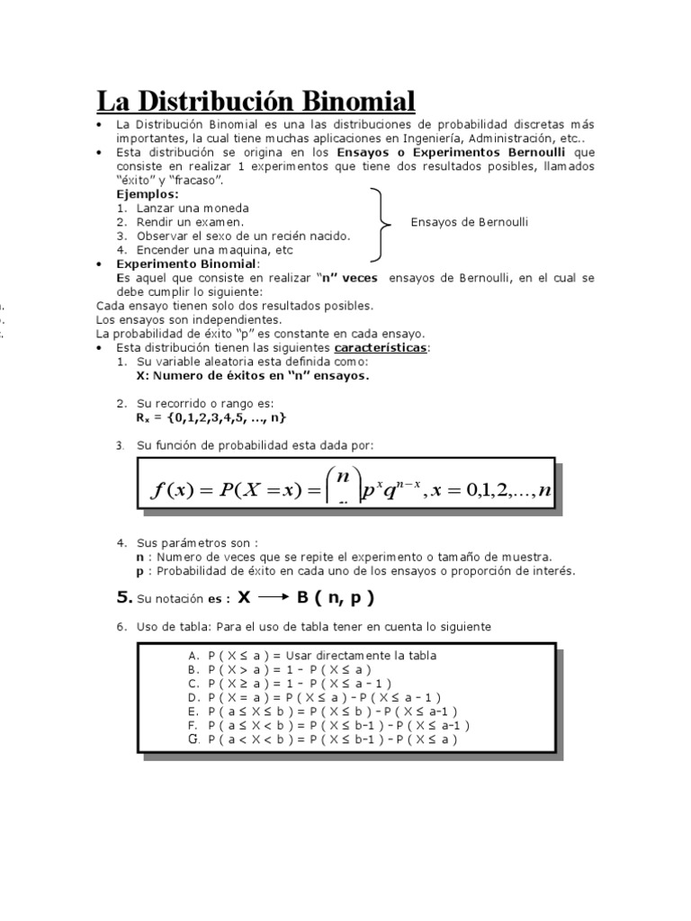 La Distribución Binomial-Formulas | Distribución de probabilidad | Distribución normal