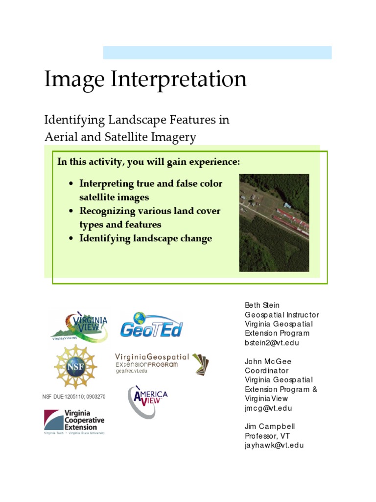 10.4 Exercise-Image Interpretation | PDF | Remote Sensing | Satellite ...
