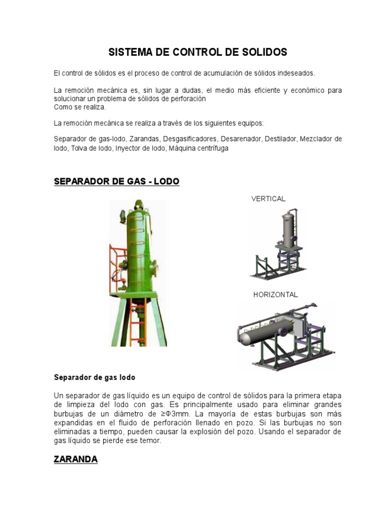 Sistema de Control de Solidos | PDF | Líquidos | Física Aplicada e Interdisciplinaria