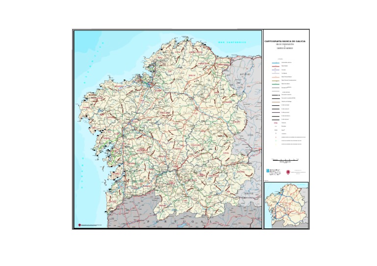 Mapa de Galicia y sus Provincias | PDF