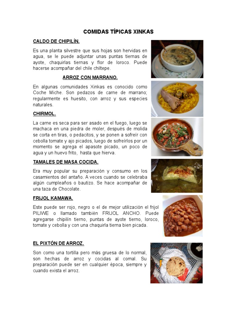 15 Comidas Típicas Xinkas - Copia | Maize | Cuisine