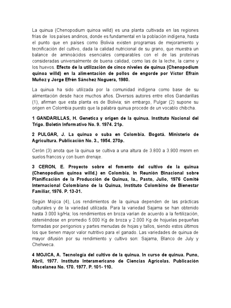 Origen de la palabra quinua | PDF | Quinua | Cereales